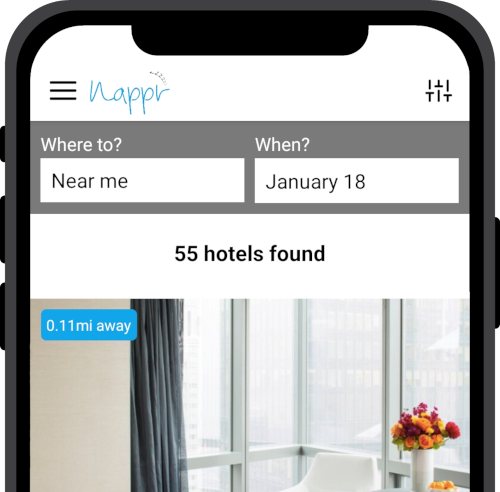 Nappr | Book Hotels By the Hour!